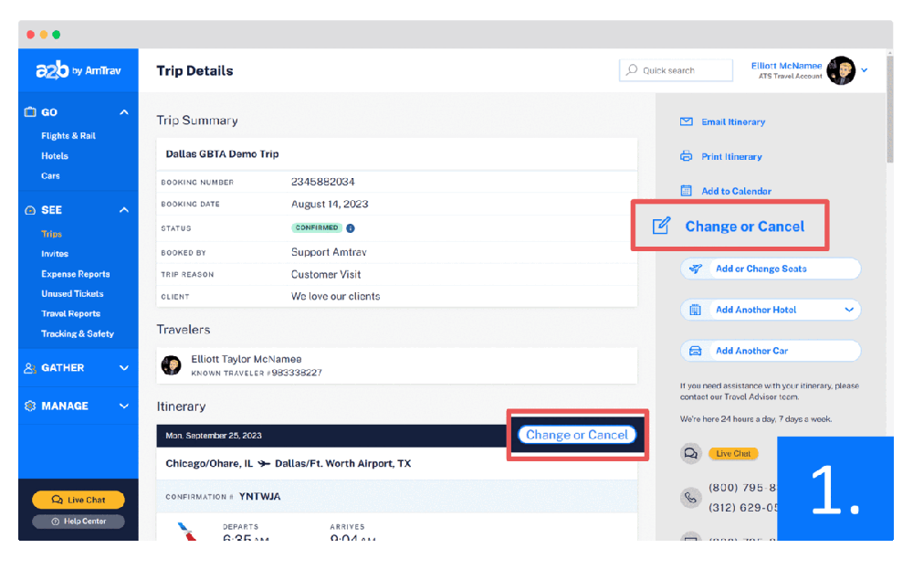 All about AmTrav Change Trips