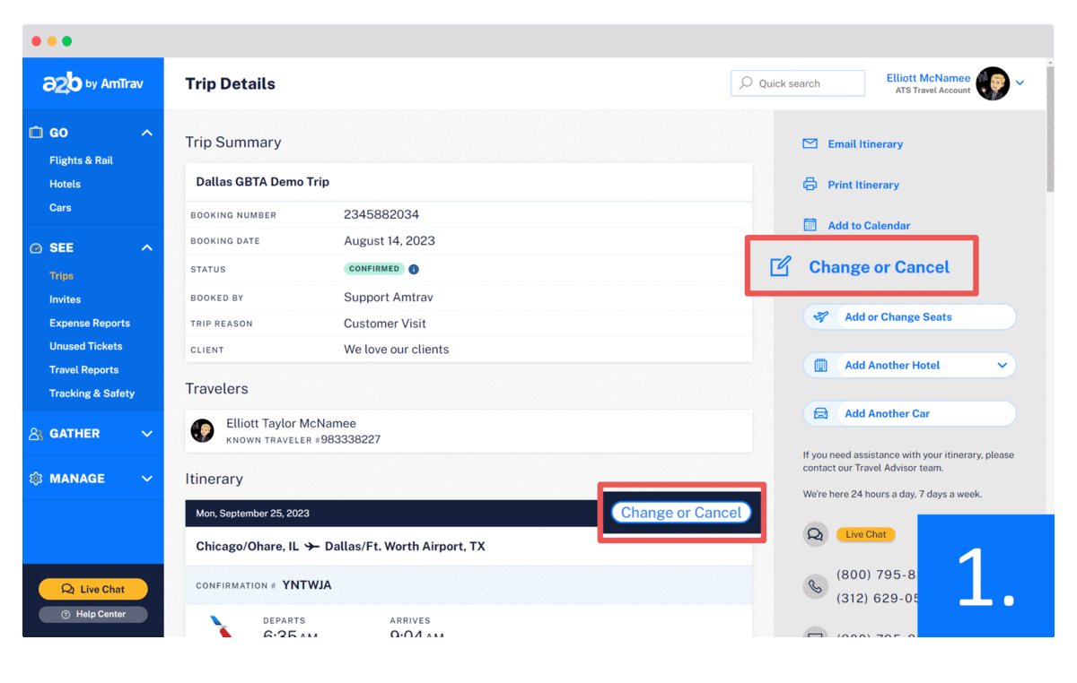 All about AmTrav Change Trips