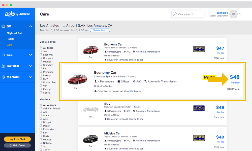 How do I make a car rental reservation?