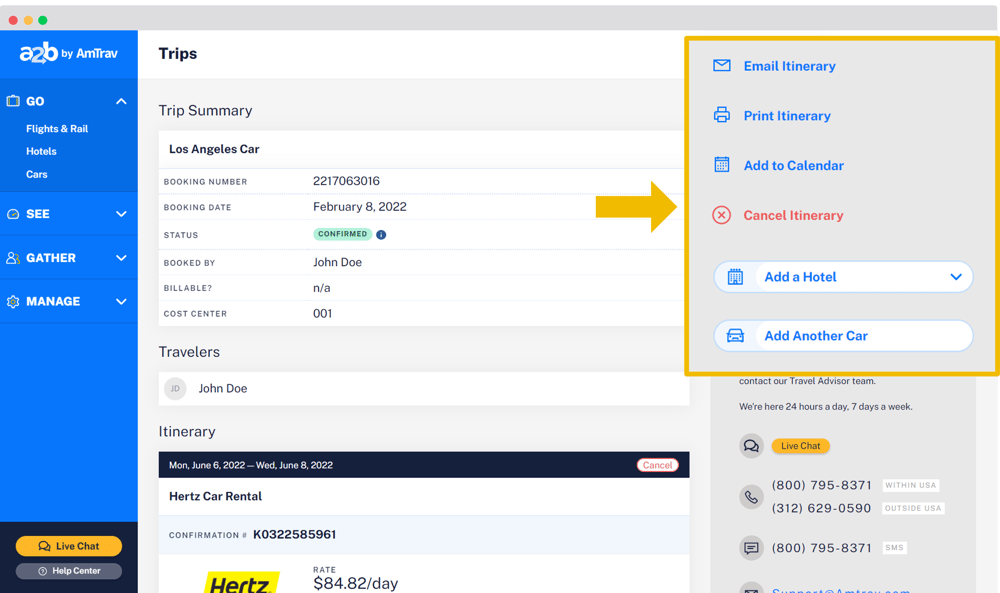 How do I make a car rental reservation?