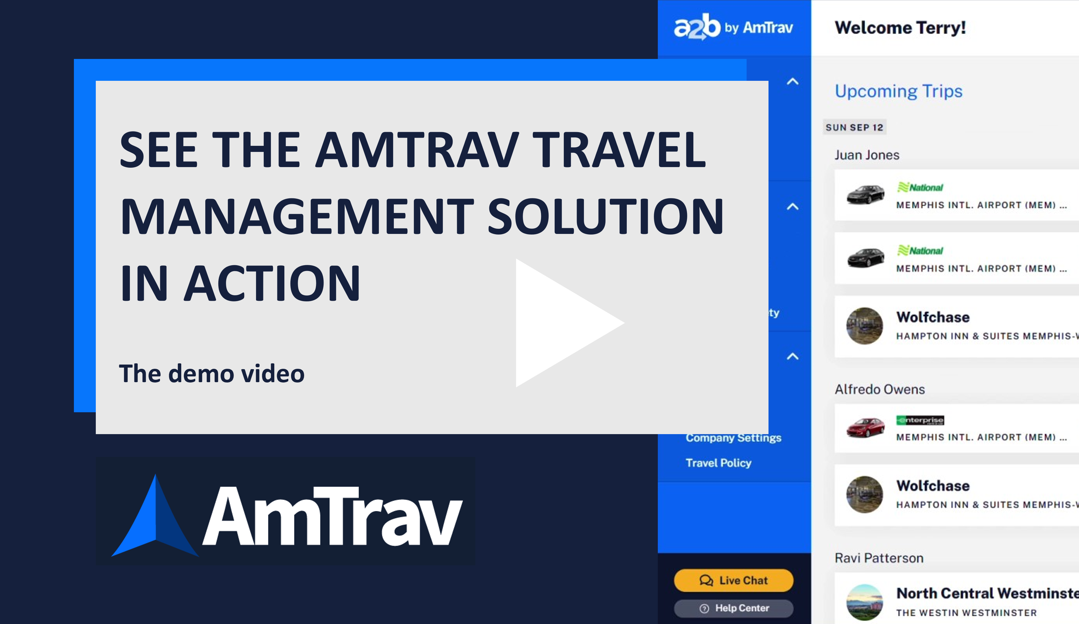 AmTrav | Watch Demo Corporate Travel Solution