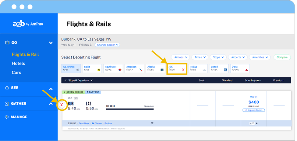 AmTrav Adds Fast, Convenient JSX Flights