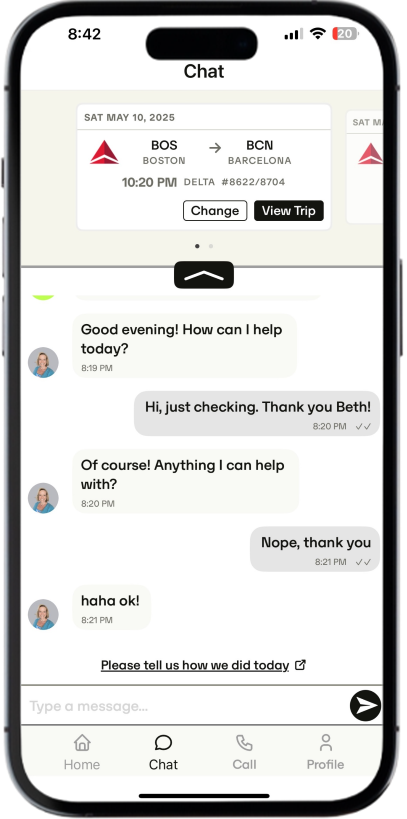 All about the AmTrav app